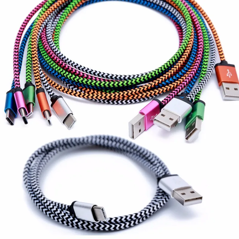 Colorful Type-c Nylon Braided Usb Cable China Shenzhen Factory ...