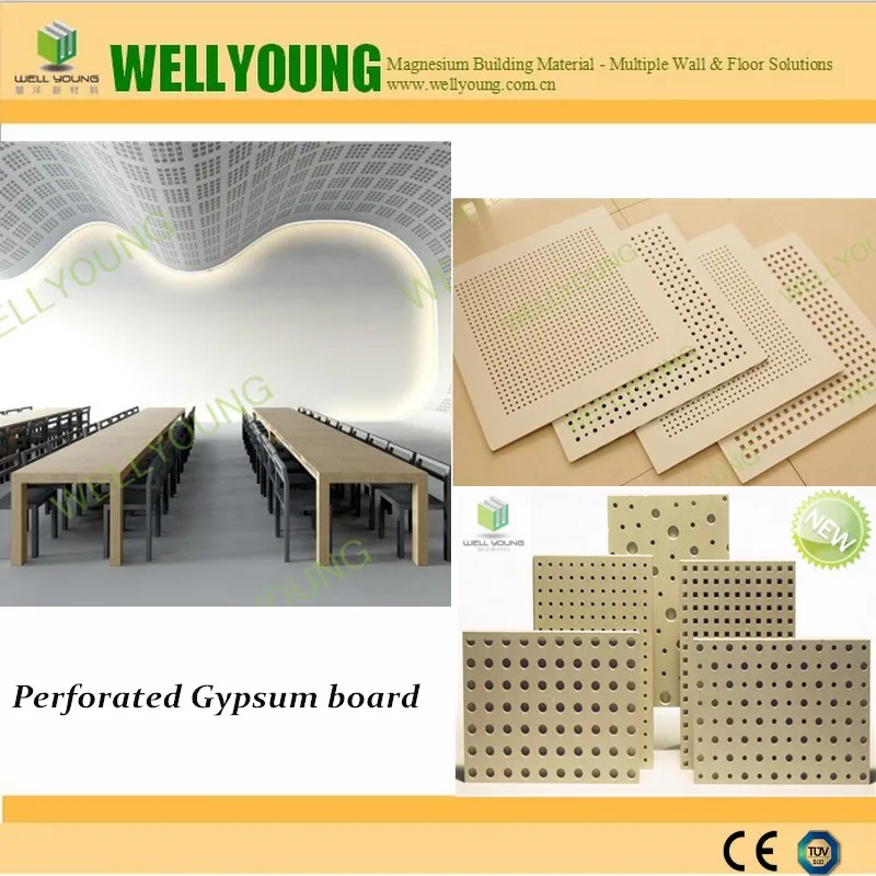 Drywall Sound Absorbing Perforated Gypsum Ceiling Board