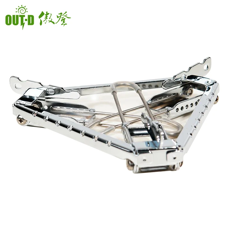 Outdoor Picnic Camping Portable Foldable Triangular Cooking Pot Stand ...
