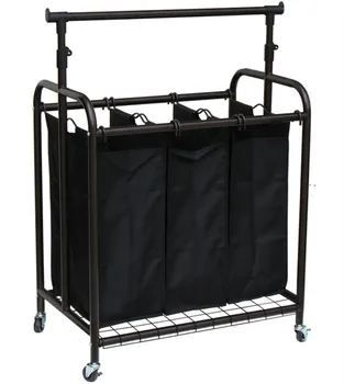 Multi-function Stainless Steel Laundry Carts And Trolley With Wheels ...