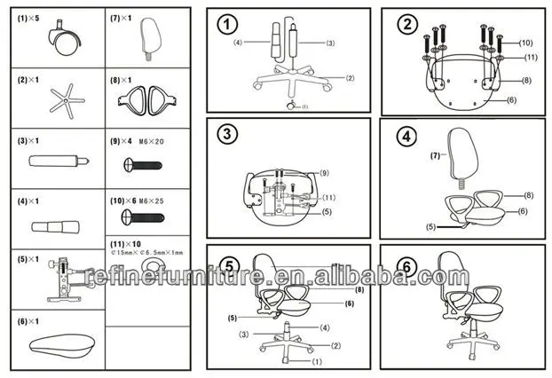 Heavy Duty Fabric Industrial Sewing Machine Operator Chair for Workshop ...