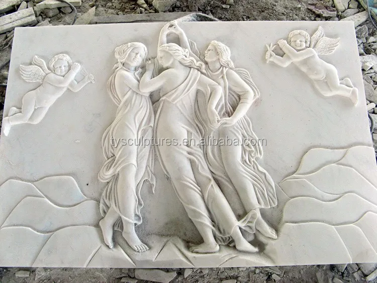 Antique European Design Stone Figure Marble Nude Man Relief For ...