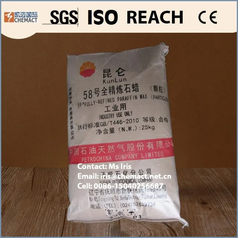 Kunlun Brand Semi Refined Paraffin Wax 58-60 Deg.c For Candle Making ...