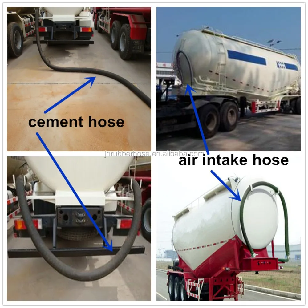 Cement Truck Powder Semi Trailer Dry Cement Delivery Hose