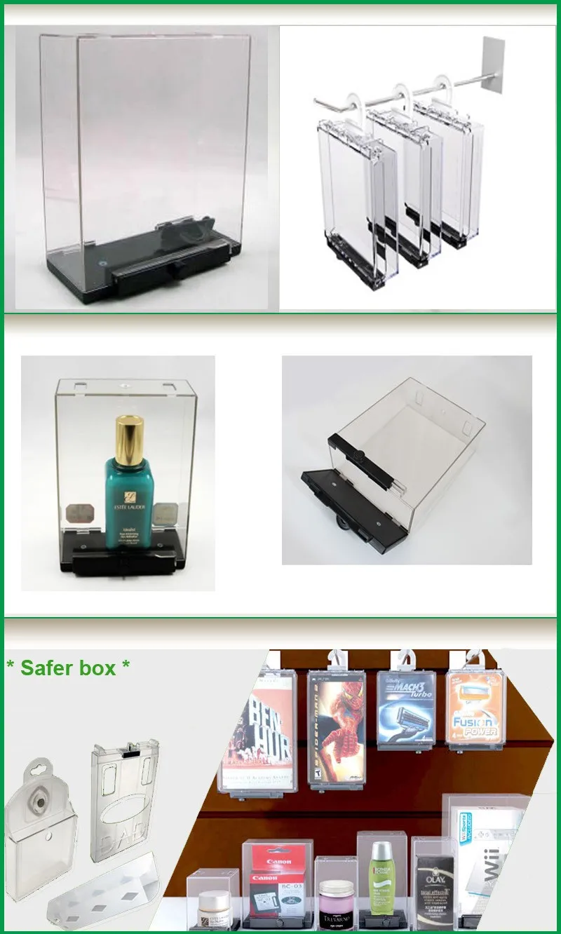 Boshine Special Offer Clear Plastic Lock Magnetic Security Box Anti ...