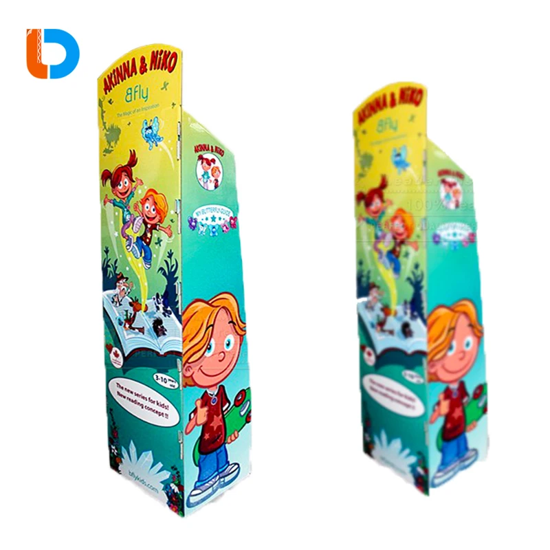 Custom Point Of Purchase Retail Floor Stationery Shop Printed Cardboard ...