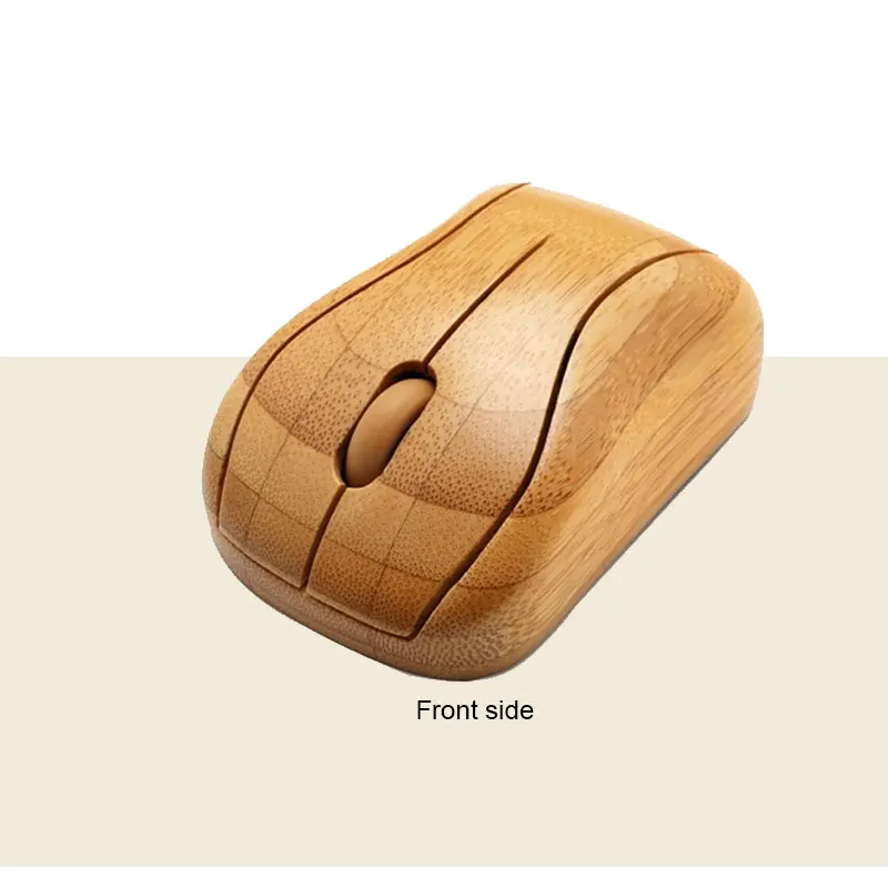 Fashionable Natural Wireless Optical Bamboo Mouse With Usb Receiver ...