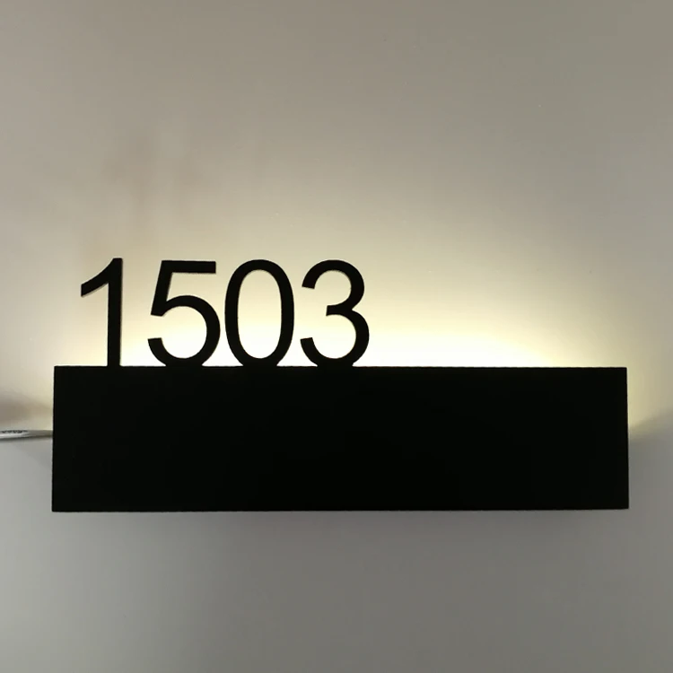 3d Stainless Steel Numbers And Letters Sign Luminous Light House ...