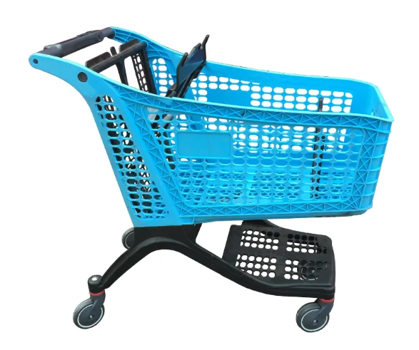 Durable High Quality Plastic Rolling Shopping Trolley/all Plastic Cart ...