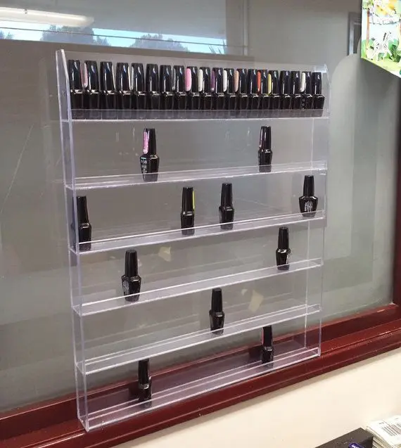 Rak Display Pemoles Kuku Akrilik Bening,/rak Dinding Pemoles Kuku ...