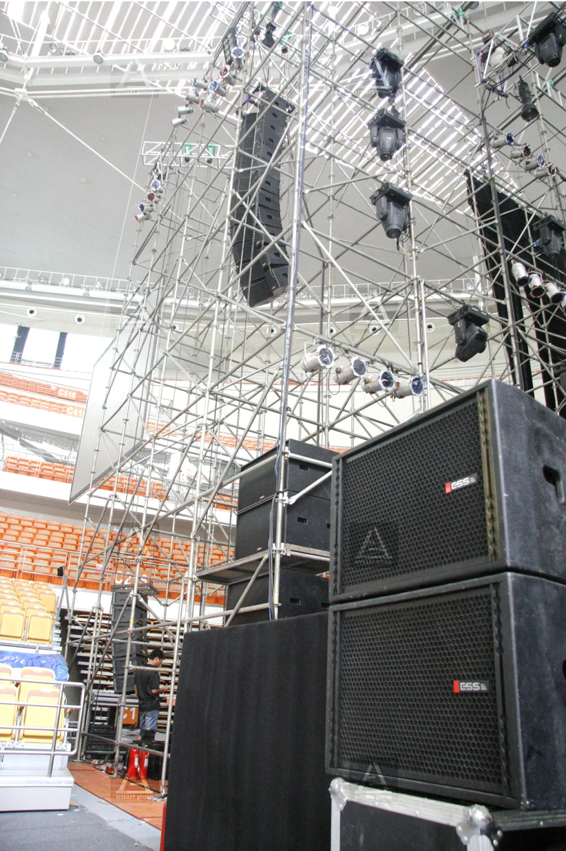 Speaker Tower Truss , Bolt Truss, Steel Layer Truss for Concert Show ...