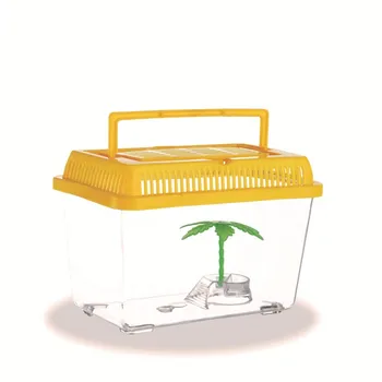 Aquarium Accessories Clear Ecological Portable Plastic Turtle Tank ...
