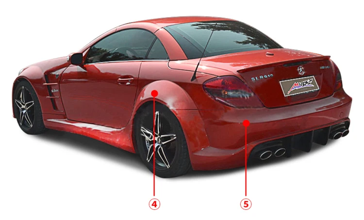 2005-2008 SLK R171 X Style Wide Body Kits for Mercedes Benz