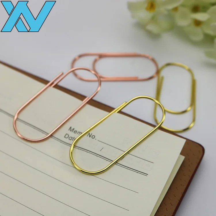 Hot Selling Jumbo Metal Paper Clips 50mm Rose Gold - Buy Paper Clips ...