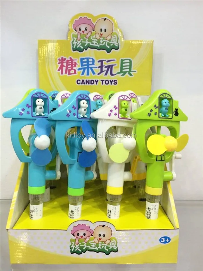 Hand Fan Toy Plastic Candy Tube Food Sugar Dispenser Toys - Buy Plastic ...