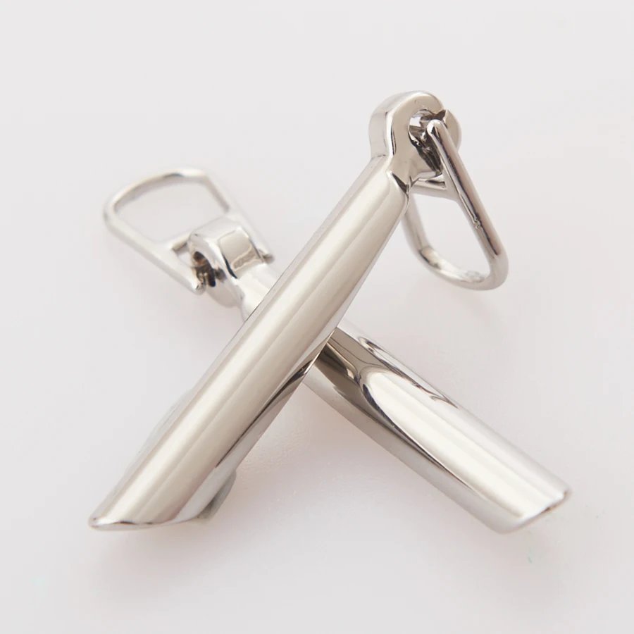 Eco Friendly Silver Color Zinc Alloy Metal Zipper Puller