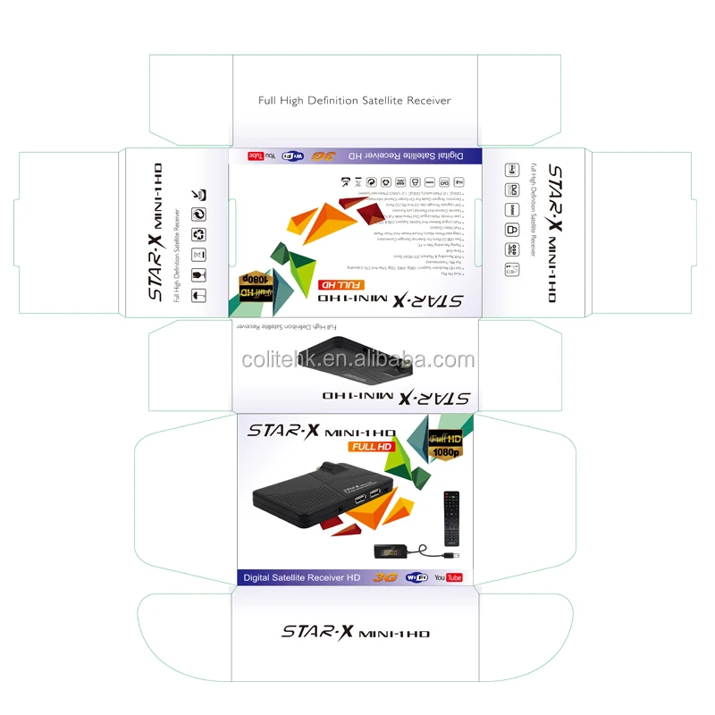 Star-x Mini 1 HD Digital Satellite Receiver with IPTV Wifi and Youtube