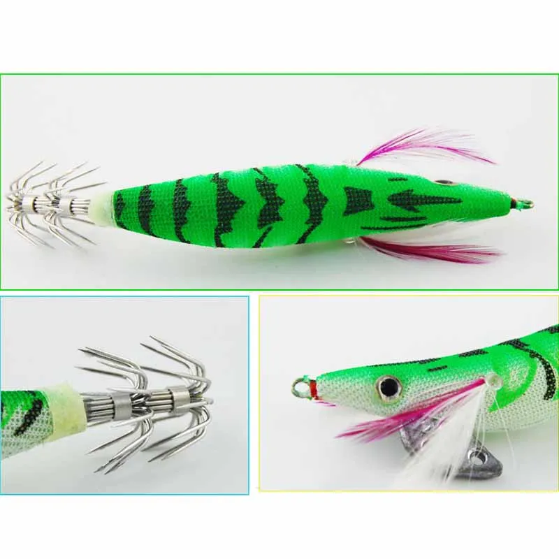 Wholesale Squid Jig Hooks 3.0# Luminous Squid Jigs Hard Fishing Lures Saltwater Squid Jig Lures ...