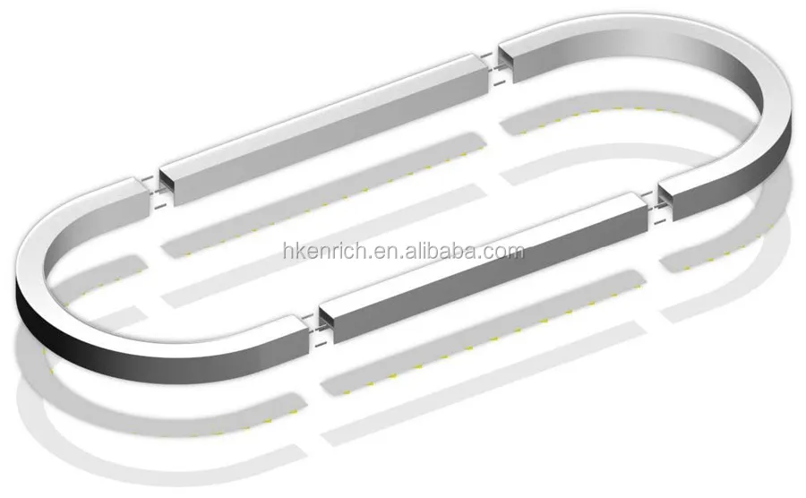 Oval Shape LED Circular Linear Light - Modern Style Pendant