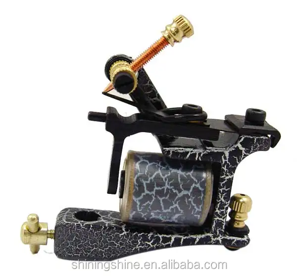 Wholesale Mini Single Coil Tattoo Machine - Black & Stainless Steel