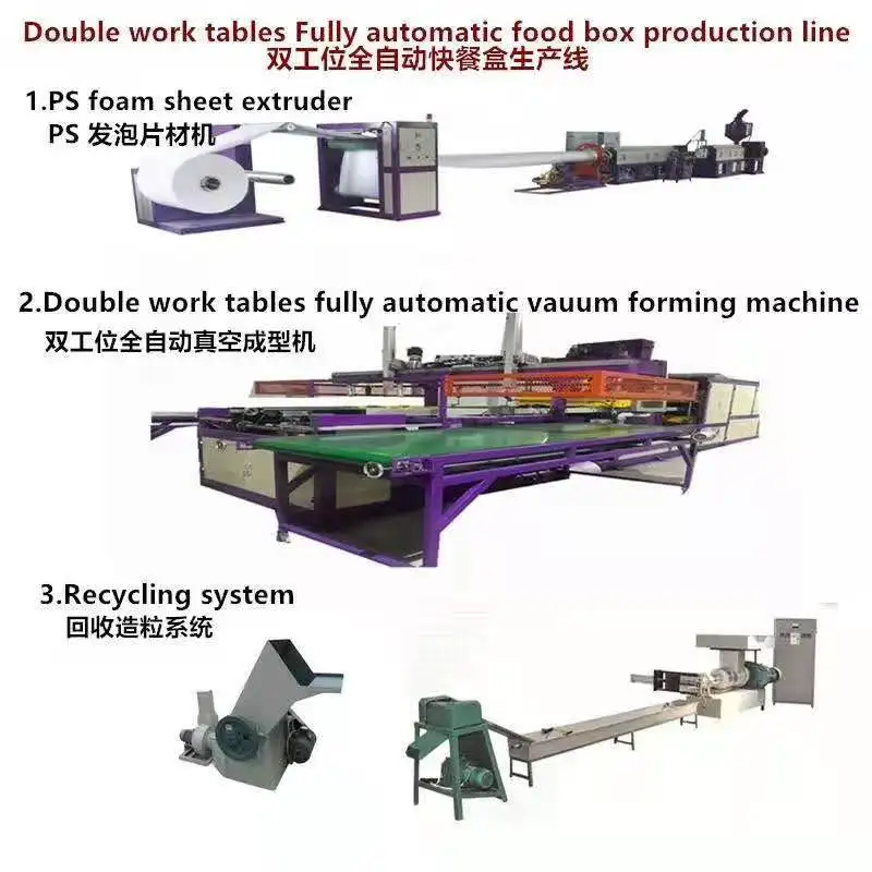 Plastic Disposable Ps Foam Food Container Making Machine Meal Box Foam ...