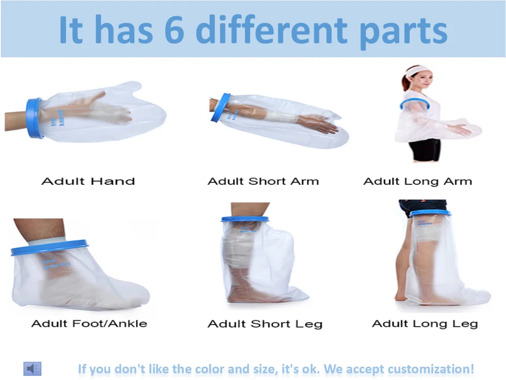 Wholesale Full Size Portable Long Arm Waterproof Cast Cover| Alibaba.com