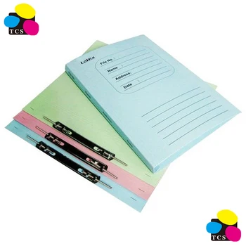 Metal Clip Paper File Folders,Assorted Colors,25/box,100% Recycled ...