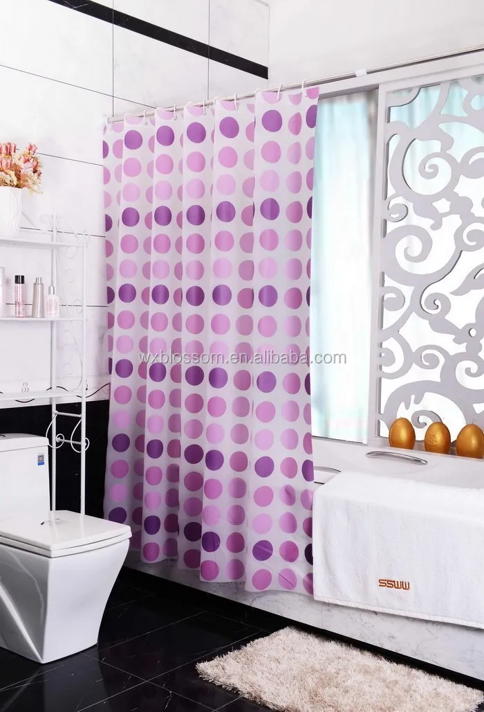 New Design Exquisite Frosted Pvc Folding Shower Curtain - Buy Curtain ...