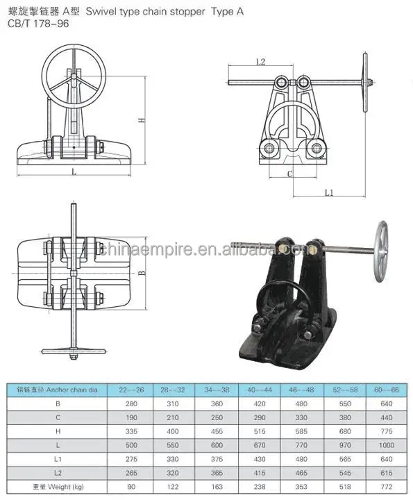 Swivel Type Chain Stopper - Buy Chain Stopper Product on Alibaba.com