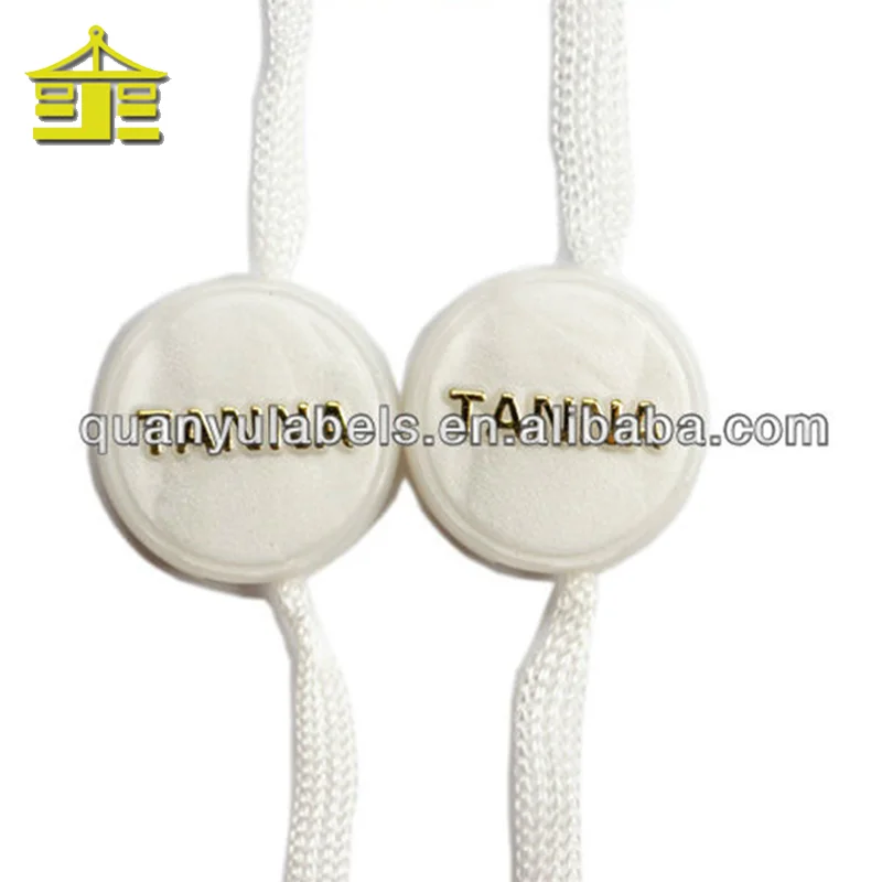 Wholesale Fastener Garment Plastic Custom Elastic String Tags Seal Hang ...