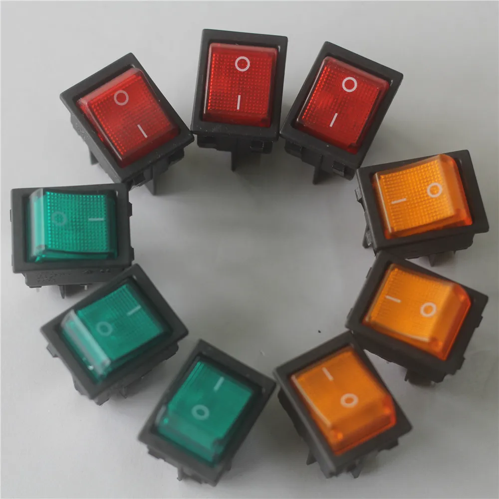 Rocker Power Switch 16a 250v Ac 4 Pin 2 Position On/off Power Switch ...