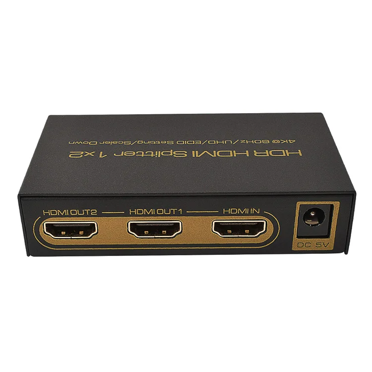 Ask Hdsp0013m1 Hdr 1x2 Hdmi Splitter 1 In 2 Out 4k@ 60hz /uhd/edid ...