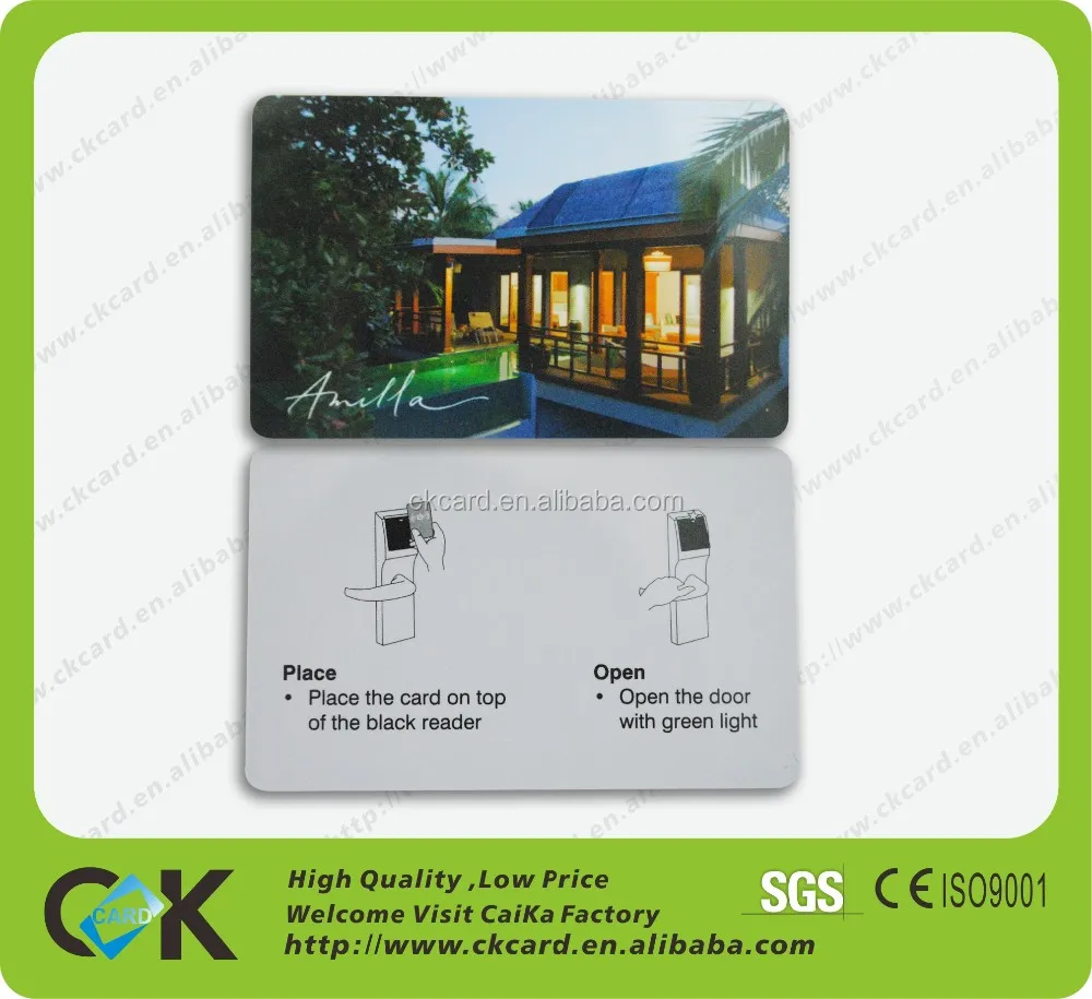 Writable Em4325 Chip RFID Hotel Key Cards