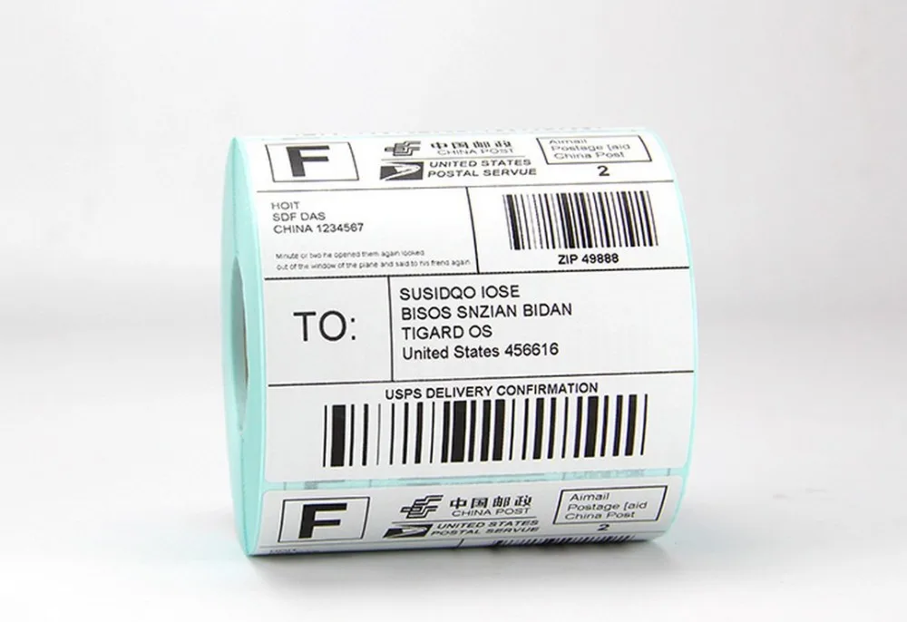 Direct Thermal Labels 4x6 Or 4x4 Inch Shipping Label For Thermal ...
