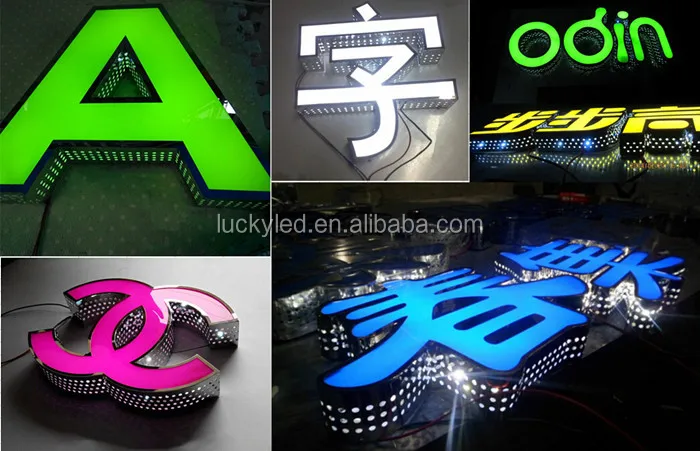 Non-luminous Pvc Changeable Backlit Running Letter Signs With Full ...