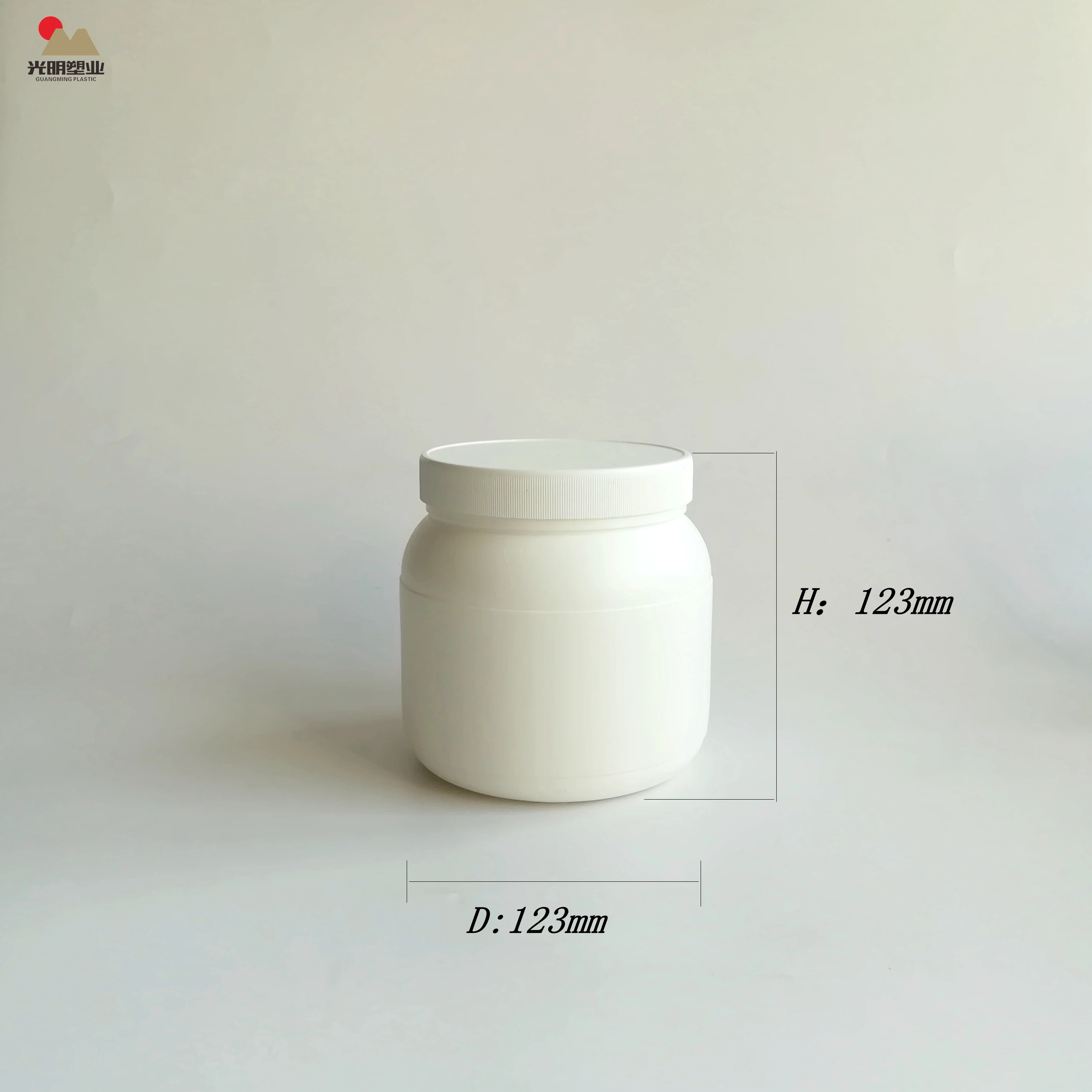 1000ml Food Garde White Round Hdpe Plastic Protein Powder Container ...
