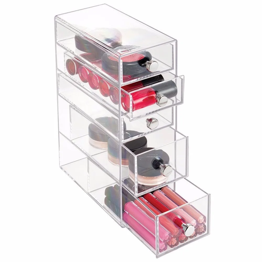 5 Drawers Home Shoe Storage Box Acrylic Sunglass Office Supplies ...