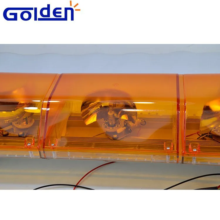 60 Inch Super Long Amber Yellow Roof Hazard Halogen Rotating 4 To 6 ...