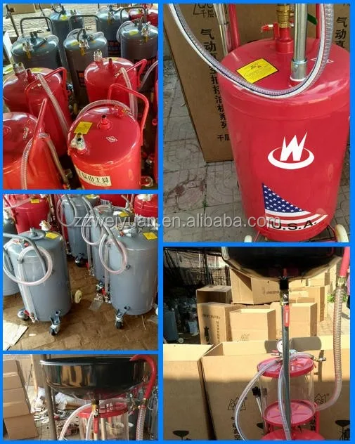 Air-operated Waste Oil Suction & Drainer Pumping 80l Pneumatic Pumping ...