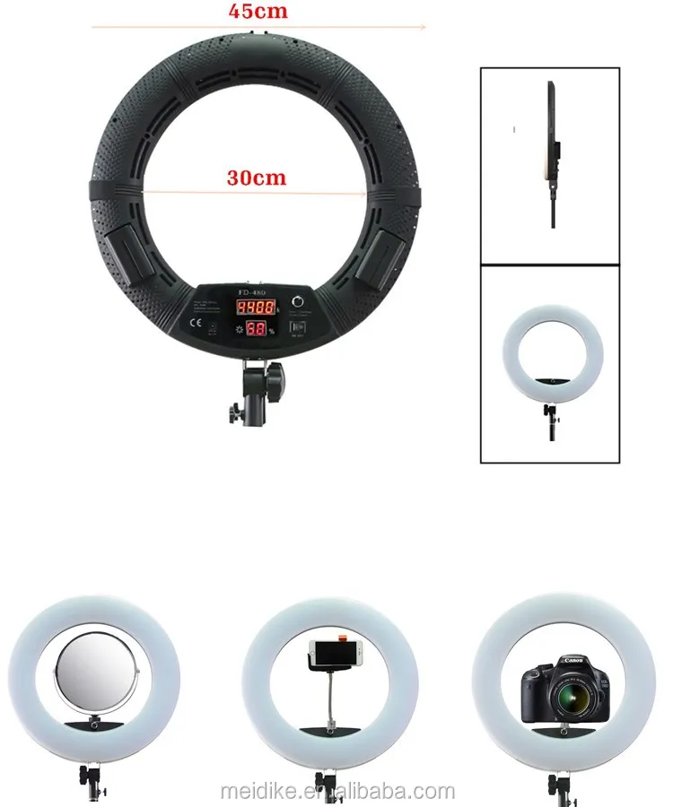 New Design Yidoblo LED Ring Lamp Lights FD-480 96w 480pcs Cold White ...