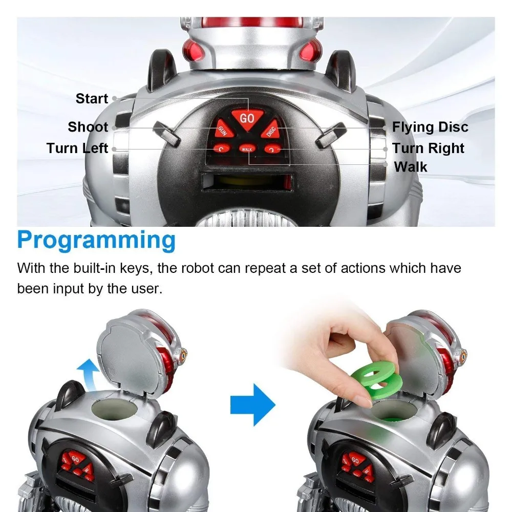 RC LED Combat Programmable Robot Toy - Fun & Education