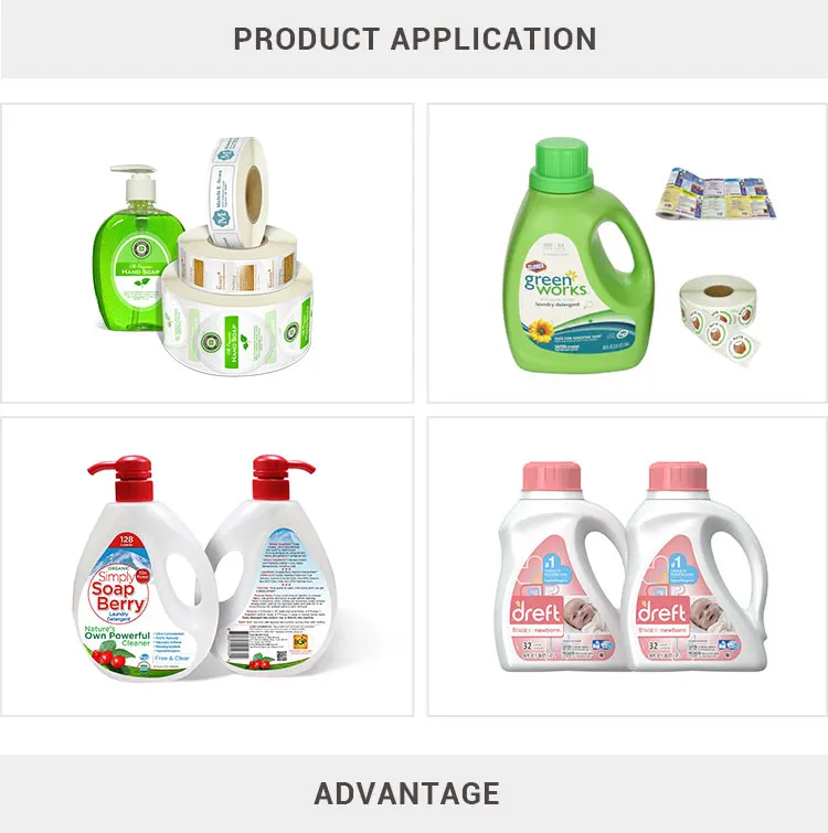 Printing Factory Custom Waterproof Liquid Soap Label Sticker For Daily ...