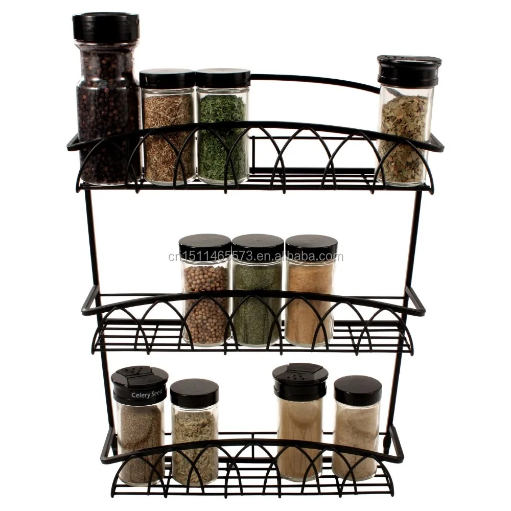 Diversified 3 Tier Wire Wall Mounted Spice Rack - Buy Wall Mounted Wire ...