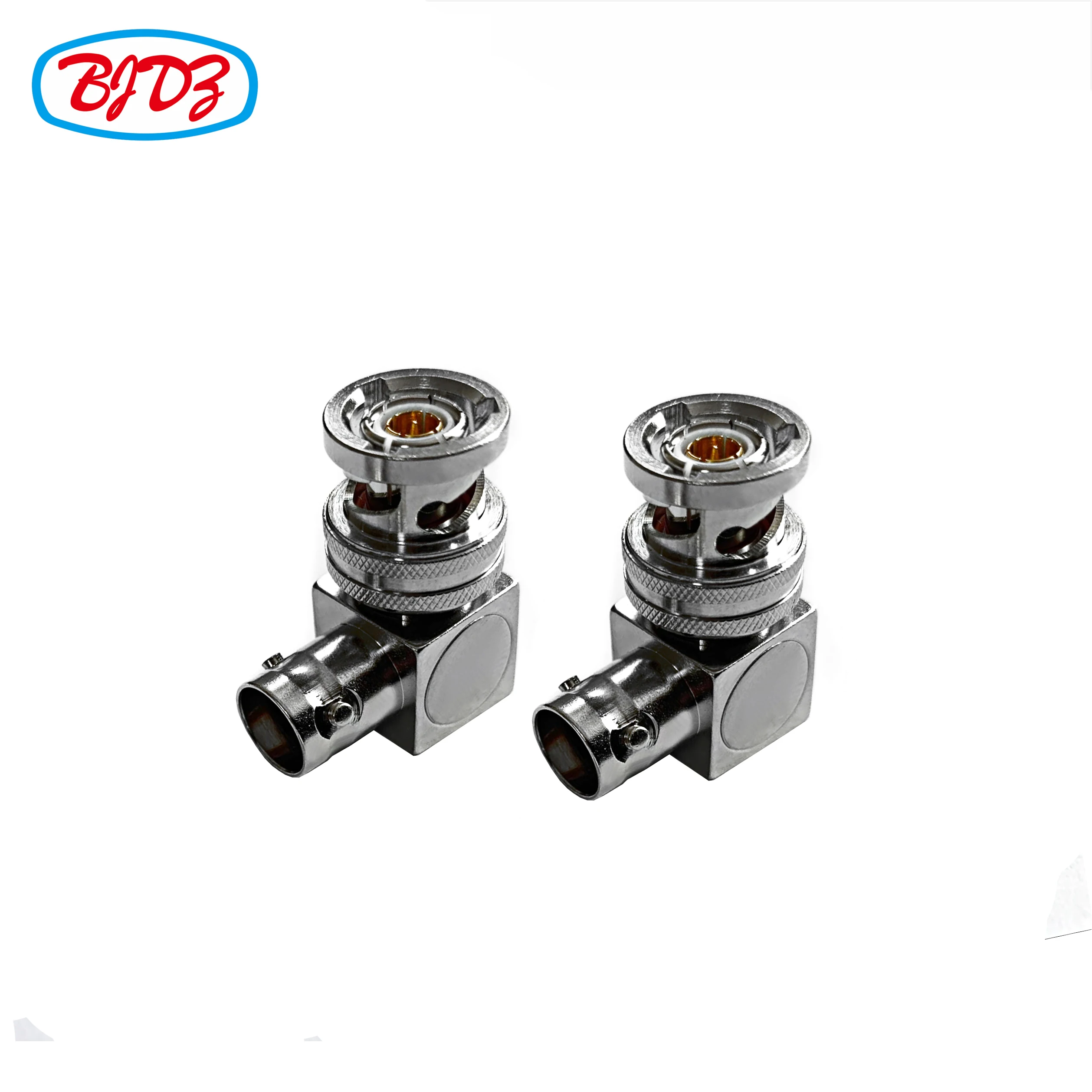 Triaxial BNC Adapter - 3 Pin, 90 Degree Right Angle