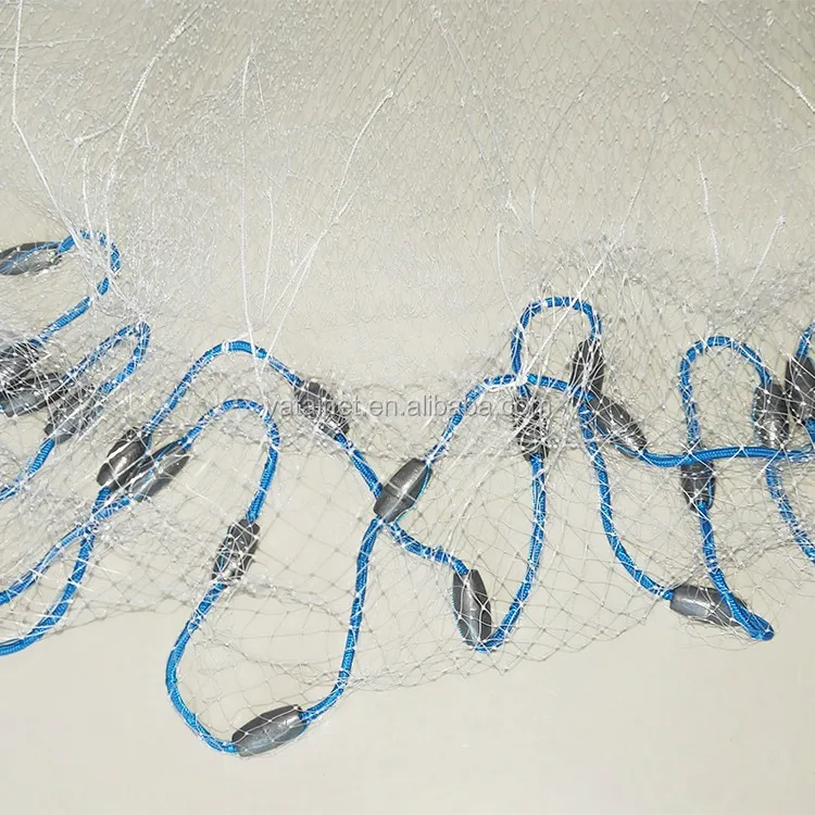 9ft Bottom Pocket Cast Net Drawstring Cast Net Fishing Net - Buy 9ft ...