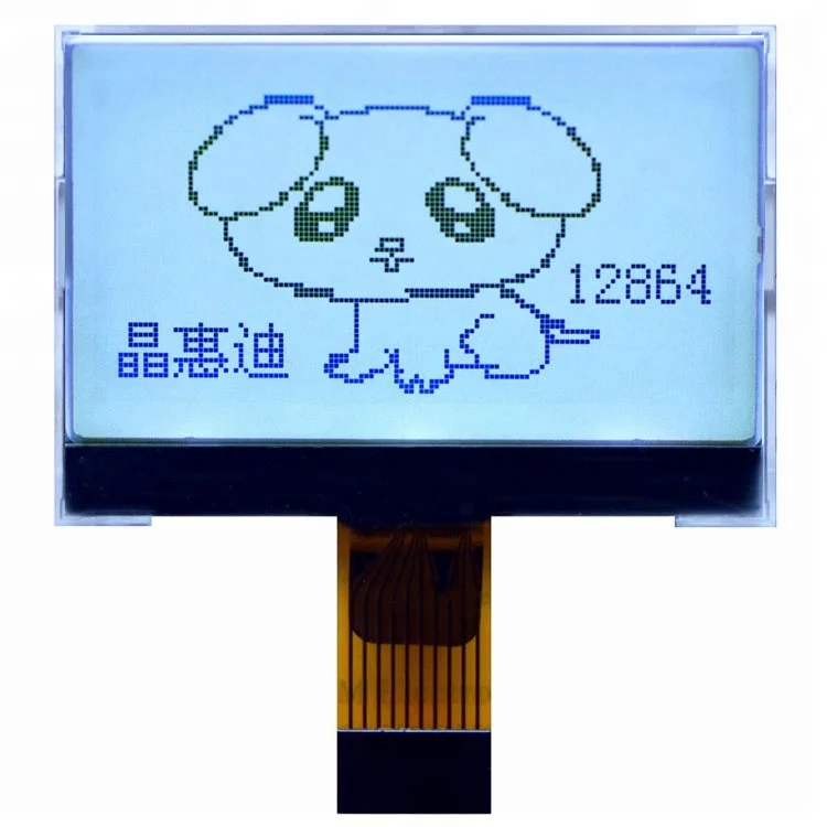 2 Inch Small LCD Display JHD12864-G486BSW-G - Gray, 128x64