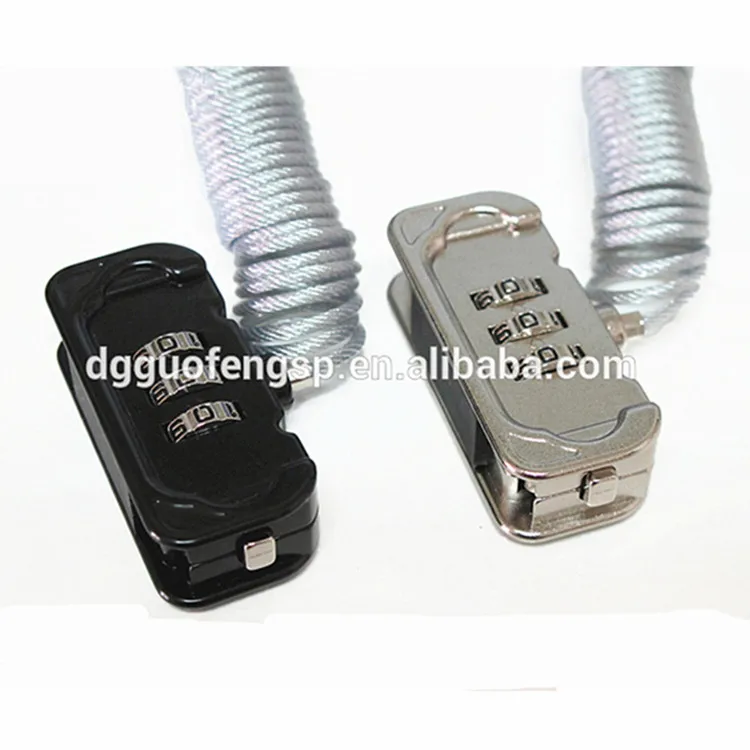 Anti -theft Security 3 Digits Password Combination Cable Lock For Phone ...