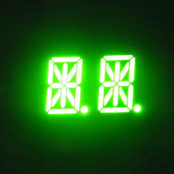 2-digit 16 Segment,14 Segment Led Alphanumeric Display Green - Buy 14 Segment Led Green,2 Digits ...