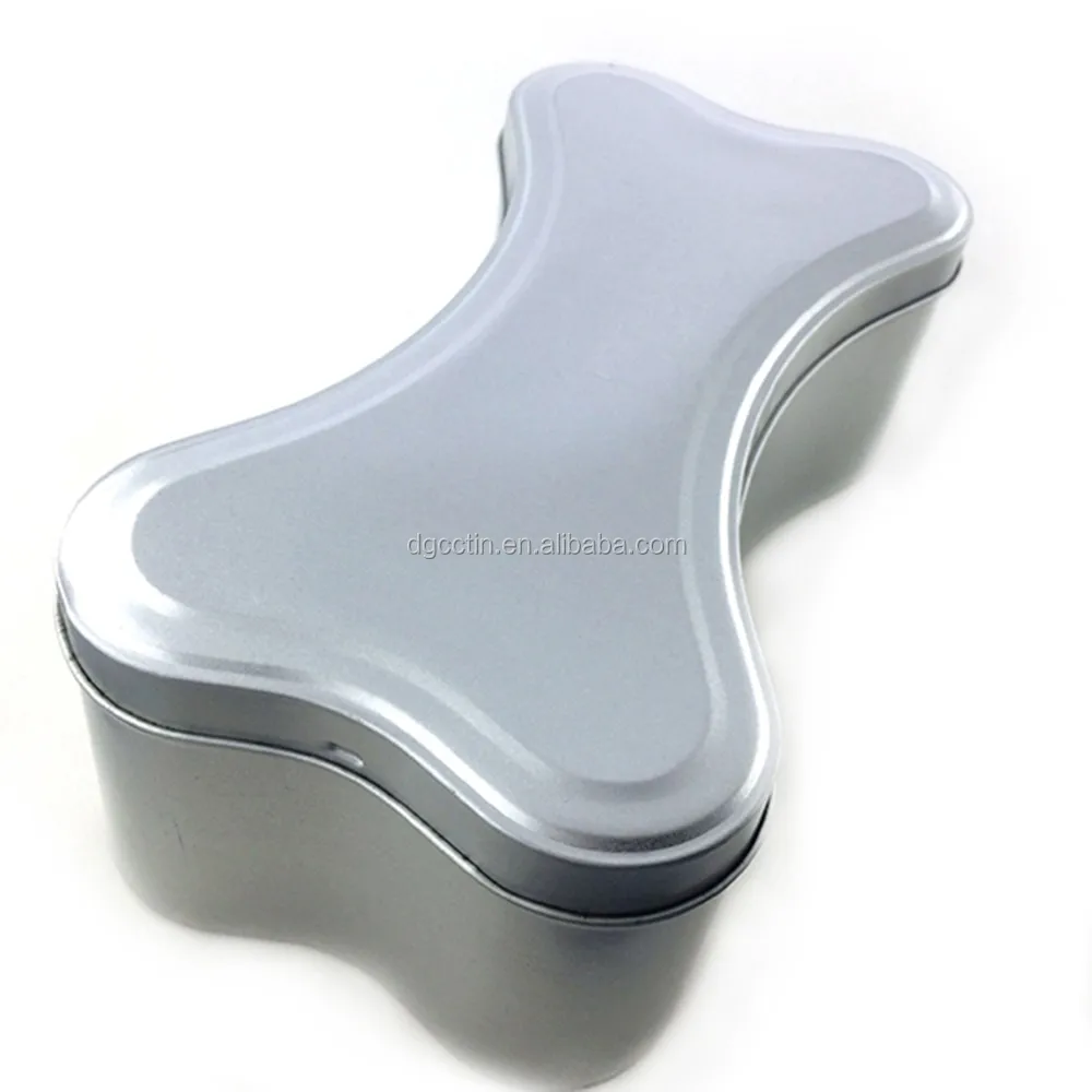 Blank Bone Shaped Metal Tin Box for Dog Food - Recycled Materials