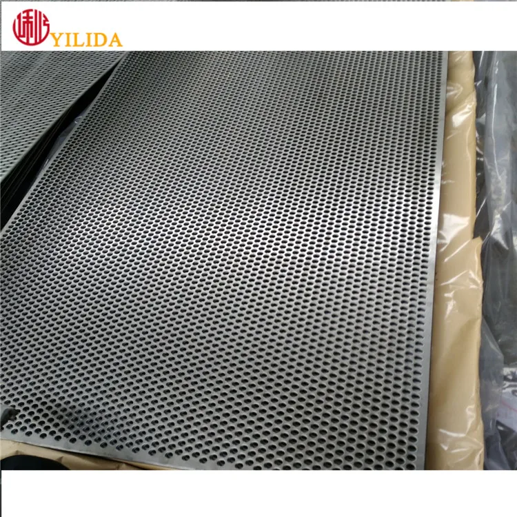 3mm Hole Size Black Steel Perforated Metal Mesh Sheet